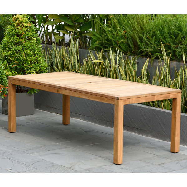 AllModern Tempo Big Teak Rectangle Patio Table & Reviews - Wayfair Canada
